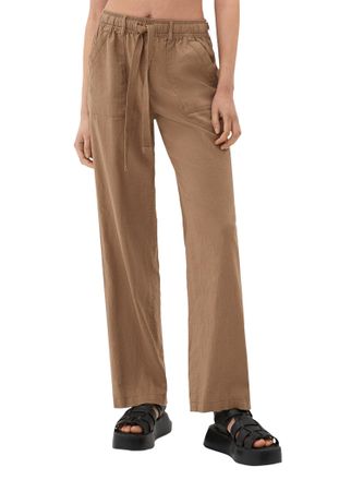 s.Oliver Damen Hosen, lang Brown, 32W / 32L
