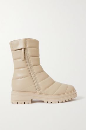 Gianvito Rossi Apr&egrave;s-skis En Cuir Synth&eacute;tique Matelass&eacute; - Neutres