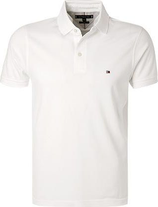 Tommy Hilfiger Herren Polo-Shirt weiß Baumwoll-Piqué