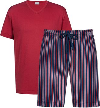 Mey Pyjama kurz Graphic Stripes