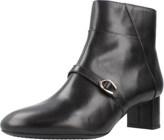Geox Femme D Pheby 50 A Bottes de Cheville, Noir, 39.5 EU