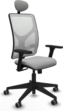 Piqueras y Crespo Schreibtischstuhl mit Armlehnen, h&ouml;henverstellbare Lendenwirbelst&uuml;tze und festes Kopfteil, ausgestattet mit Sincro 3 Positionen und Schneideschaum. We