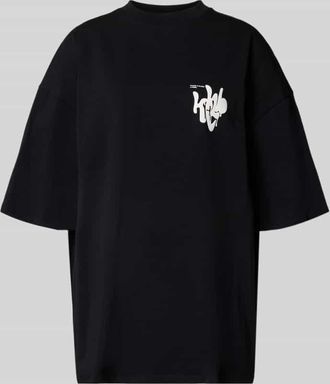 Karo Kauer Oversized T-Shirt mit Label-Print