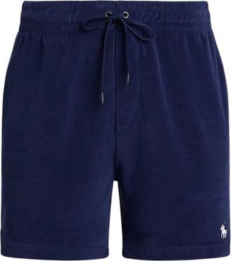 Polo Ralph Lauren Homme, Shorts, Bleu, Taille: M Terry Cotton Drawstring Shorts