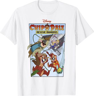 Disney Chip N Dale Rescue Rangers Group Shot Poster T-Shirt