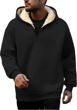 Generic Sweat &agrave; capuche uni l&eacute;ger pour homme - Sweat &agrave; capuche &agrave; carreaux &agrave; manches longues - D&eacute;contract&eacute; - Tendance - Pour entra&icirc;nement int&eacute;rieur et ext&eacute;rieu