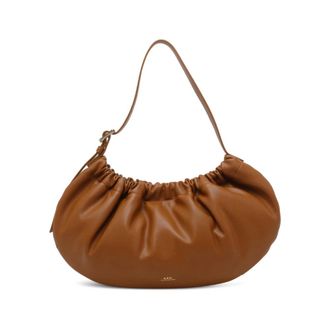 A.P.C. Gathered Shoulder Bag - - Bags - Damen - Braun - ONE SIZE