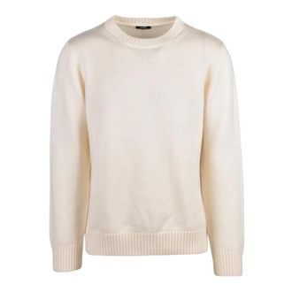 Add Rundhals-Pullover - - Knitwear - Herren - Wei&szlig; - 2XL