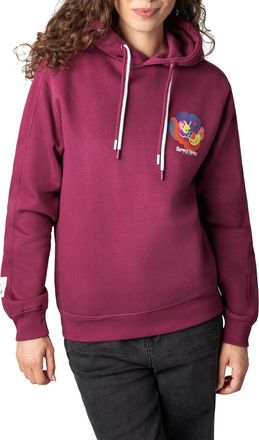 Sublevel Damen Hoodie mit Flowerprints Purple L