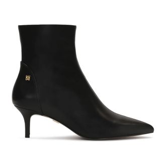 Kazar Lederstiefel mit Entenschwanzabs&auml;tzen - - Shoes - Damen - Schwarzk - 41 EU