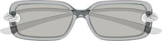 Bottega Veneta unisex, Accessoires, Gris, Taille: 56 MM Bv1439S Lunettes de soleil
