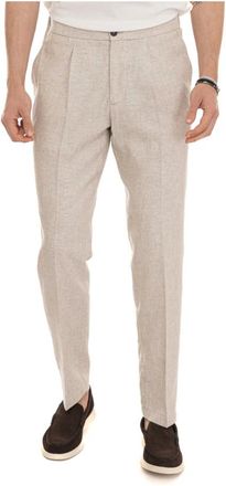 Hindustrie Homme, Pantalons, Beige, Taille: 2XL Pantalon Capri avec lien en dentelle
