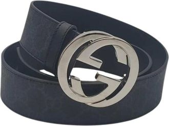 Gucci Ceinture Vintage Cuir Pre-owned - Homme - Pre-owned - Noir - Taille: ONE Size