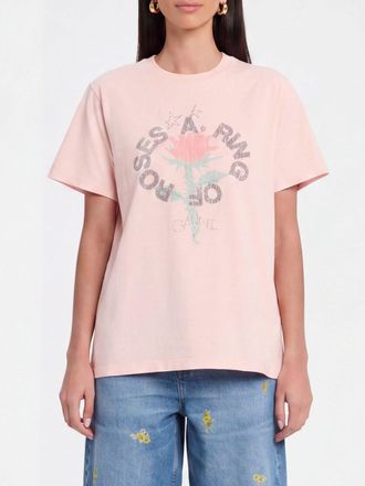 Ganni T-Shirt Damen Farbe Peach