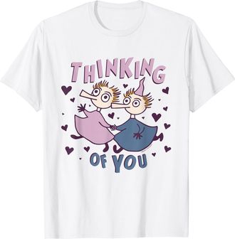 Moomin Thingumy und Bob Denken an Dich Love Hearts T-Shirt