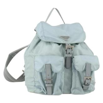 Prada Pre-owned Vintage Nylon Rucksack - - Pre-owned - Damen - Blau - ONE SIZE