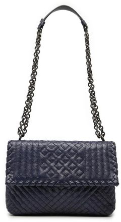 Bottega Veneta Hobo Bags - Small Nappa Intrecciato Stitched Olimpia Shoulder - Gr. unisize - in Blau - f&uuml;r Damen