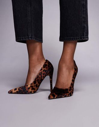 Simmi London Simmi London - Alez - Pumps mit Leopardenmuster und Stiletto-Absatz-Bunt