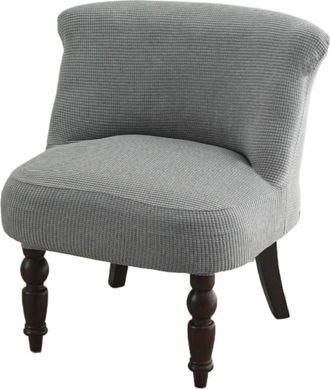 Generic Stretch Bezug F&uuml;r St&uuml;hle Ohne Armlehnen, Jacquard Stoff Spannbezug Waschbar Mit Rutschsicherung, Hunde Freundlicher M&ouml;belschutz F&uuml;r Sessel, Wohnzimmer