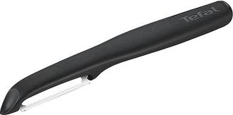 T-fal K27314 Colorfood Sparschäler 17 cm | doppelgezahnte Klinge | deutscher Edelstahl | vielseitig | ergonomischer Griff für Rechts- und Linkshänder | Schw