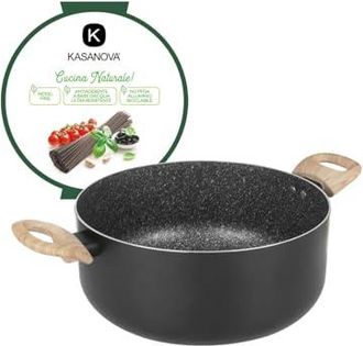 KASANOVA Auflauf 28 cm Schwarzer Stein schwarz Kochen