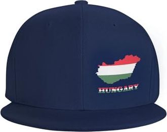 Generic Drapeau De La Hongrie Carte De La Hongrie Homme Femme Snapback Chapeau Mode Strapback Cap Snapback Casquette De Baseball pour Sport Hip Pop Trucker