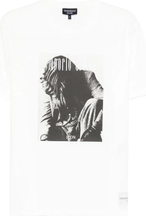 Emporio Armani t-shirt &agrave; imprim&eacute; graphique - Blanc