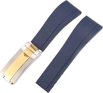 Generic BDDCYWY WatchBand für Silicon Water of Watch Gurt Watch Accessoires Gummi -Uhr -Ketten -Uhr -Schnalle mit Logo Uhrengurt