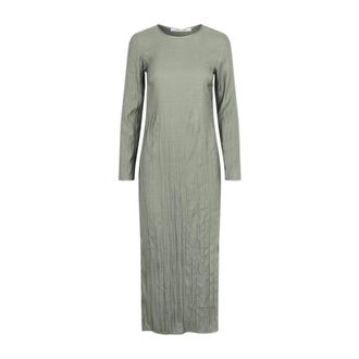 Sams&oslash;e & Sams&oslash;e Robe Midi - Femme - Robes - Vert - Taille: 38 FR
