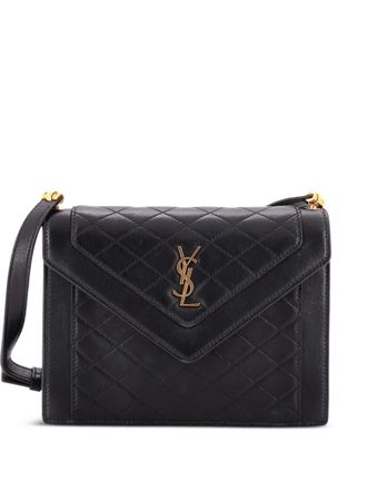 Saint Laurent Gaby Envelope Satchel Quilted Leather Mini crossbody bag - Noir