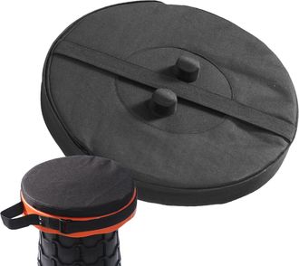 Generic Rundes Kissen für Klapphocker | Stuhlbezug mit verstellbarem Gummiband | Wasserdichtes ausziehbares Sitzkissen für Hocker, Bürostuhl oder Esszimmer