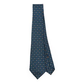 Ermenegildo Zegna Geometrisch gemusterte Jacquard-Krawatte - - Accessories - Herren - Blau - ONE SIZE