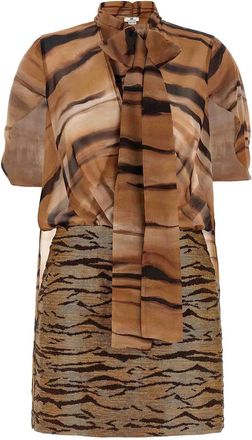 Elisabetta Franchi Robe Courte - Marron