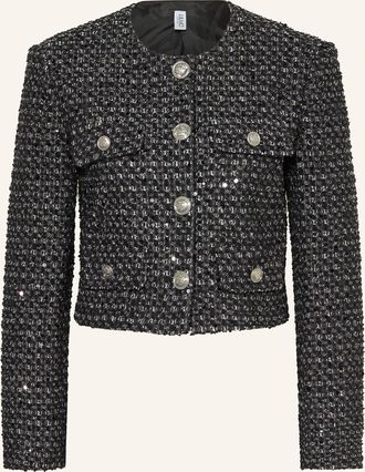 Liu Jo Liu Jo Bouclé-Jacke Mit Pailletten schwarz