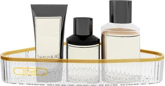 Generico Eckwandregal f&uuml;r Badezimmer, rechteckig, selbstklebend, ohne Bohren, mit hohler Basis, f&uuml;r Badezimmer