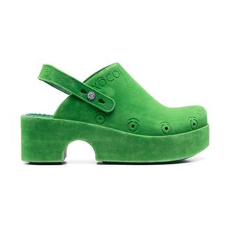 X&ocirc;coi Gr&uuml;ne Sandalen mit 2-4 Zoll Absatz - - Shoes - Damen - Gr&uuml;n - 37 EU