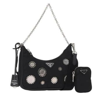 Prada Pre-owned Nylon Schultertasche - - Pre-owned - Damen - Schwarzk - ONE SIZE