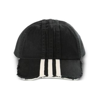 Yohji Yamamoto Homme, Accessoires, Noir, Taille: ONE Size Stripes Cap