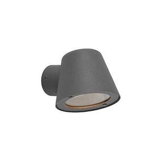 Lindby Applique Exterieur Ileyna &agrave; intensit&eacute; variable (Moderne) en Noir Aluminium (1 lampe,&agrave; GU10), Murale Luminaire Lampe Jardin Eclairage
