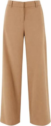 Fabiana Filippi Femme, Pantalons, Brun, Taille: 38 FR Pantalon Tailleur Jambe Large