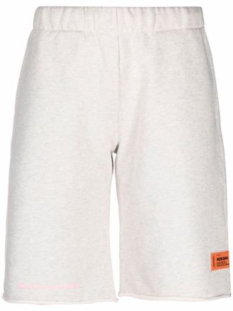 Heron Preston bermuda &agrave; patch logo - Gris