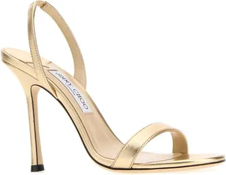Jimmy Choo London Jenn Heel Sandal - Gold