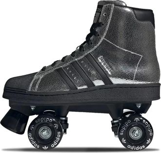 adidas Metallische Silber Skate Schuhe - - Sport - Damen - Grau - 36 2/3 EU