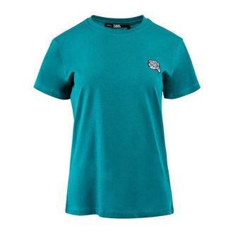 Karl Lagerfeld Iconic Damen T-Shirt Gr&uuml;n - - Tops - Damen - Gr&uuml;n - XS