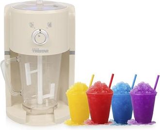 Tristar Slush-Maschine - 2 Größen Crushed Ice - 250 g pro Minute - 1,1 L Kanne - 600 ml Eisfach - KD-7310