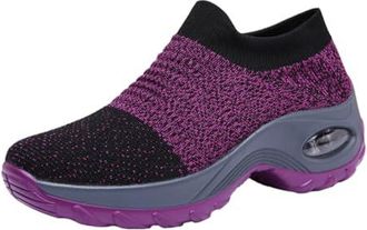 Beaupretty Chaussures De Sport pour Femmes Semelles &Eacute;paisses Respirantes pour Longues Marches Et Voyages Antid&eacute;rapantes Et Confortables