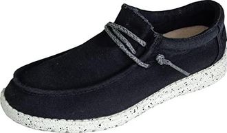Rock Spring Rock Spring Luck - Chaussures en Toile de Coton - avec Memory Foam - Très léger et Confortable - Noir 41