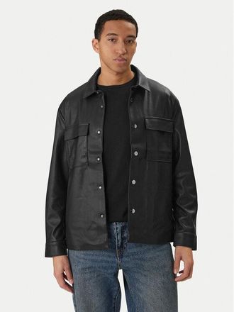 Calvin Klein Jeans Jacke aus Kunstleder LV04RE404G Schwarz Regular Fit