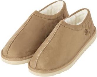 Springfield Homme Slipper Clog Checks Detail Shoes, Gold Brown, 44 EU