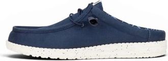Hey Dude Homme, Chaussures, Bleu, Taille: 44 EU Wally Slip Stretch Canvas